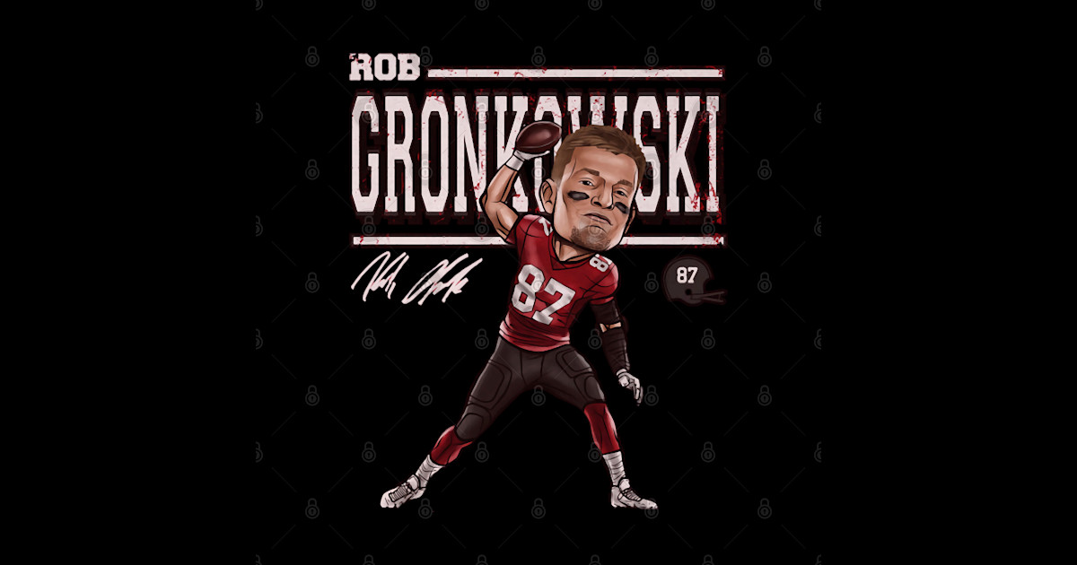 Rob Gronkowski Tamba Bay Cartoon - Rob Gronkowski - Sticker | TeePublic