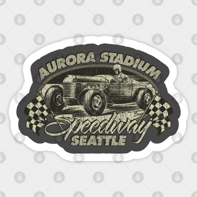 Aurora Stadium Speedway 1941 - Seattle - Sticker | TeePublic