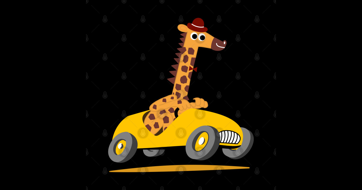 Go, Giraffe. Go! - Racer - Sticker | TeePublic