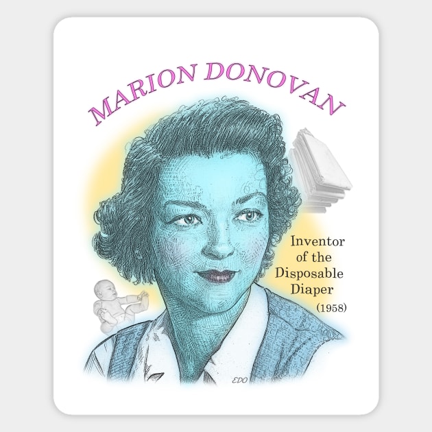 Marion Donovan, Inventor of the Disposable Diaper - Inventor - Sticker ...