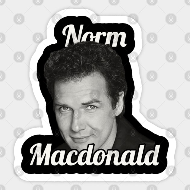 Norm Macdonald / 1959 - Norm Macdonald - Sticker | TeePublic