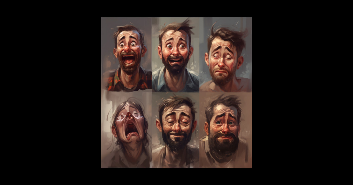 Depression and courage - Emoticon - T-Shirt | TeePublic