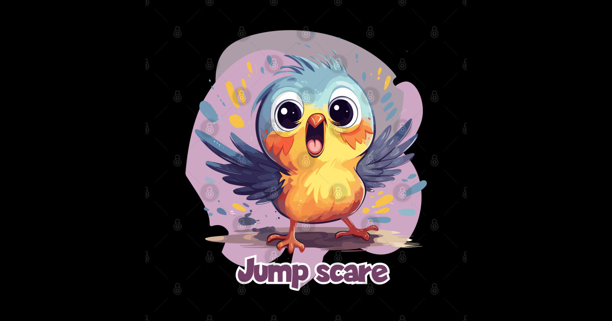 Jump scare - Fear - Sticker | TeePublic