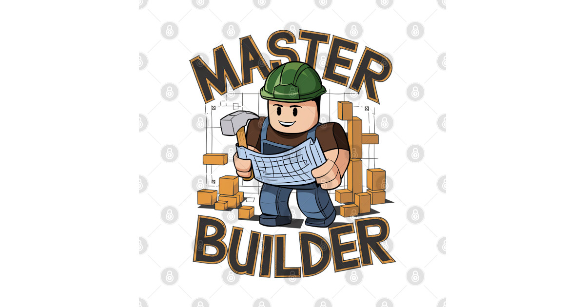 Master Builder - Roblox Kids - T-Shirt | TeePublic