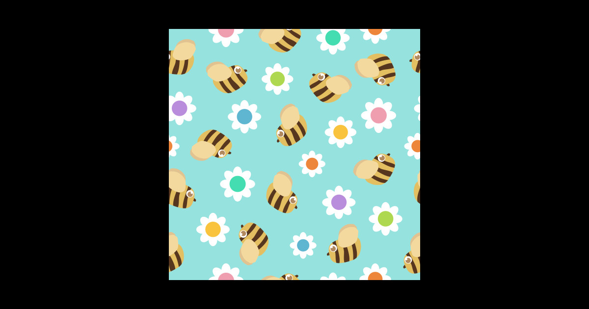 Flowers and Bees - Flowers - Sticker | TeePublic