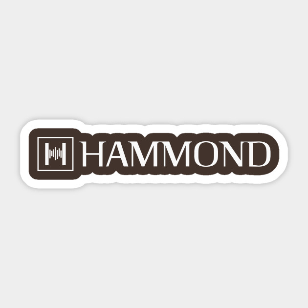 Hammond Organs (White Lettering) - Hammond Organs - Sticker | TeePublic