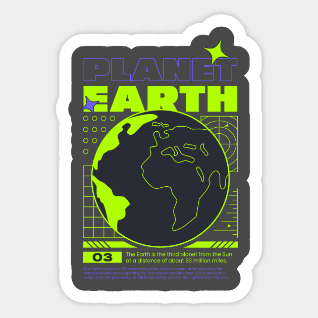 PLANET EARTH - Earth - Sticker | TeePublic