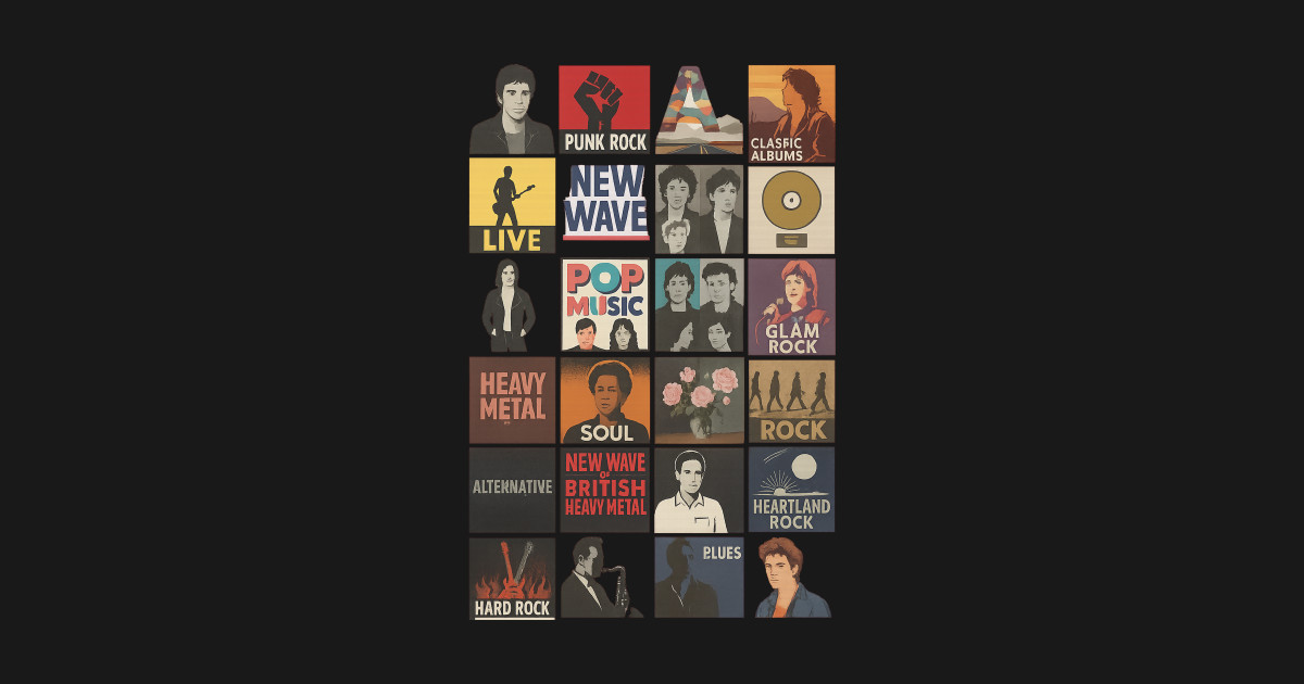 80s Vinyl Covers – Vintage Album Art Tribute to 1980s Music - 80s Music ...