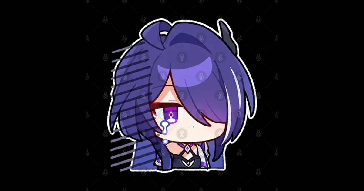 Honkai Star Rail Chibi Acheron 4 - Honkai Star Rail - Sticker | TeePublic