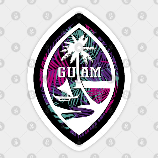 Tropical Guam Seal - 671 - Sticker | TeePublic