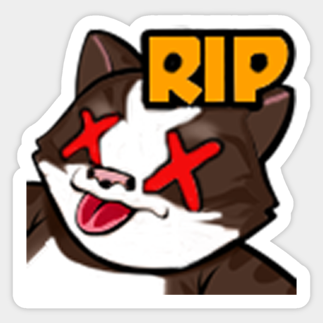 Simba Emote RIP - Simba Emote Rip Humour Funny Tongue Che - Sticker ...