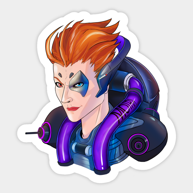moira in overwatch - Moira - Sticker | TeePublic