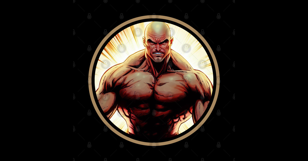 Comic book muscle - Superhero - Sticker | TeePublic