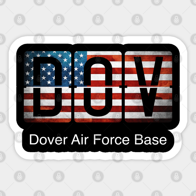 Dover Air Force Base DOV - Airport - Sticker | TeePublic