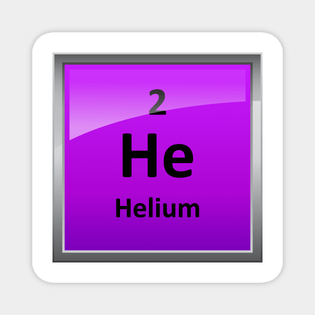 Helium Element Tile - Periodic Table - Helium - Magnet | TeePublic