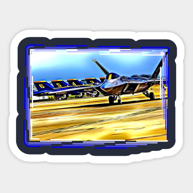 Fighter Aircraft - Fighter Aircraft - Sticker | TeePublic