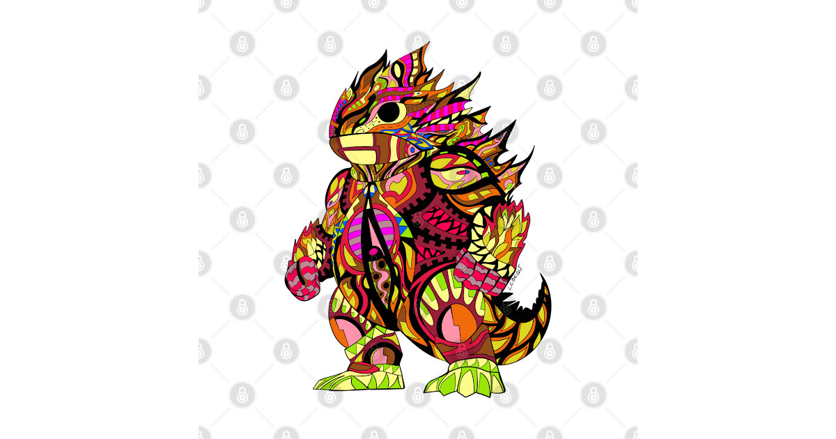 swamp monster kaiju in ecopop kappa animal beast in the lagoon - Sea ...