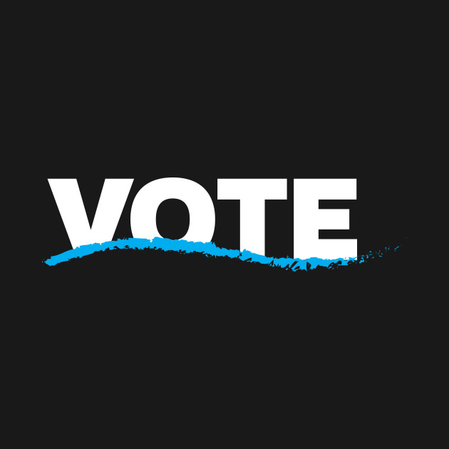 VOTE - blue wave - Vote - T-Shirt | TeePublic