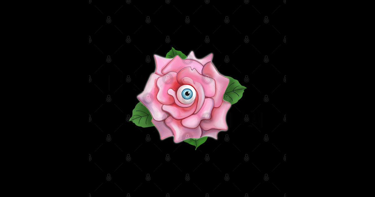 Spooky pink rose treat or treat (pink background) - Halloween - Posters ...