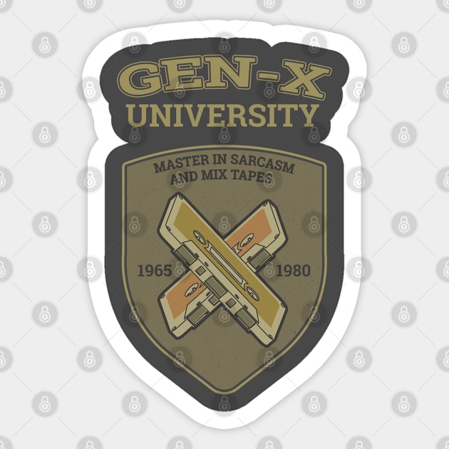 Generation-X University - Generation X - Sticker | TeePublic