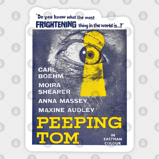 Peeping Tom Movie Poster - Peeping Tom - Sticker | TeePublic