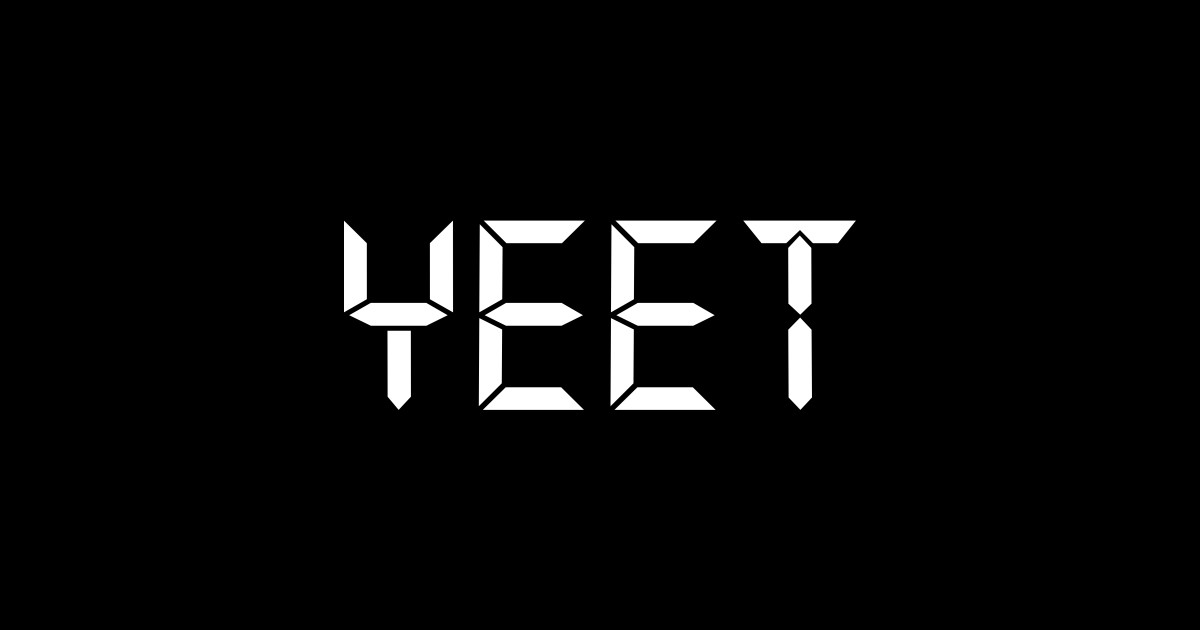 Yeet Alarm Clock - Yeet - Sticker | TeePublic