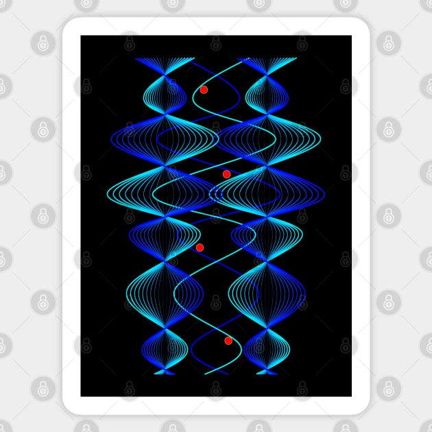 Trans-Dimensional Gateway - Abstract Art - Sticker | TeePublic