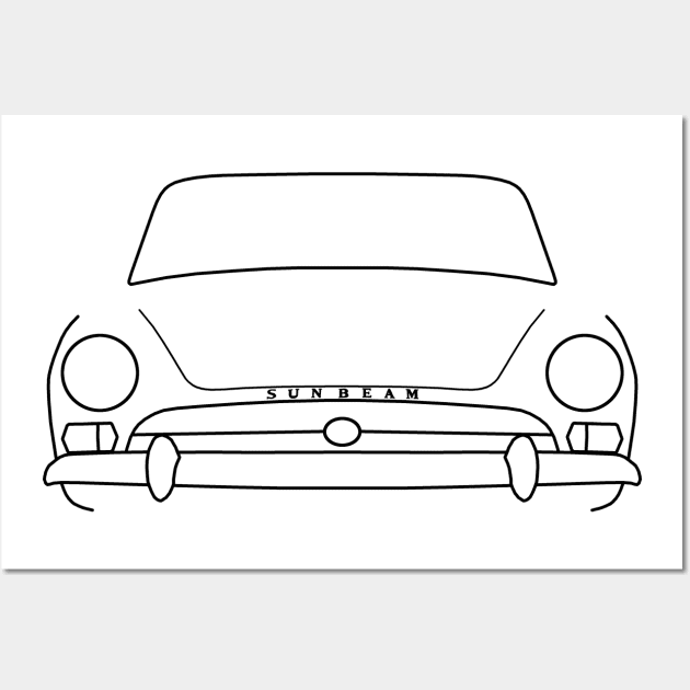 Sunbeam Alpine Series classic car outline graphic (black) - Sunbeam ...