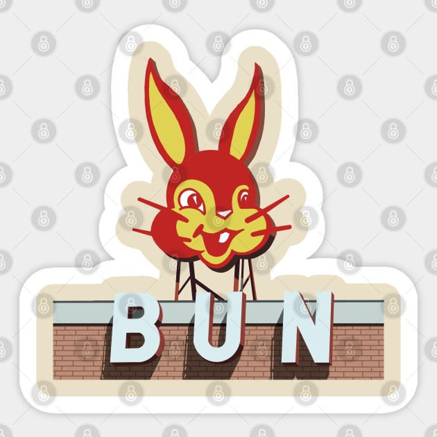 Bun sign, no background - Bun Sign - Sticker | TeePublic