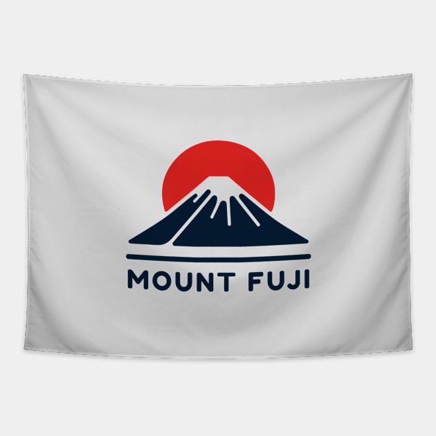 Mount Fuji Vector Graphic Design Art with Japanese Flag - Mount Fuji ...
