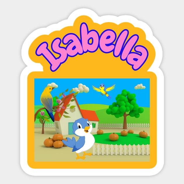 Isabella baby's names - Baby Names - Sticker | TeePublic