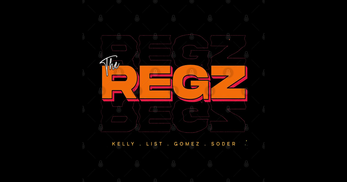 The Regz with Robert Kelly, Joe List, Luis J. Gomez and Dan Soder - Skankfest - Sticker | TeePublic