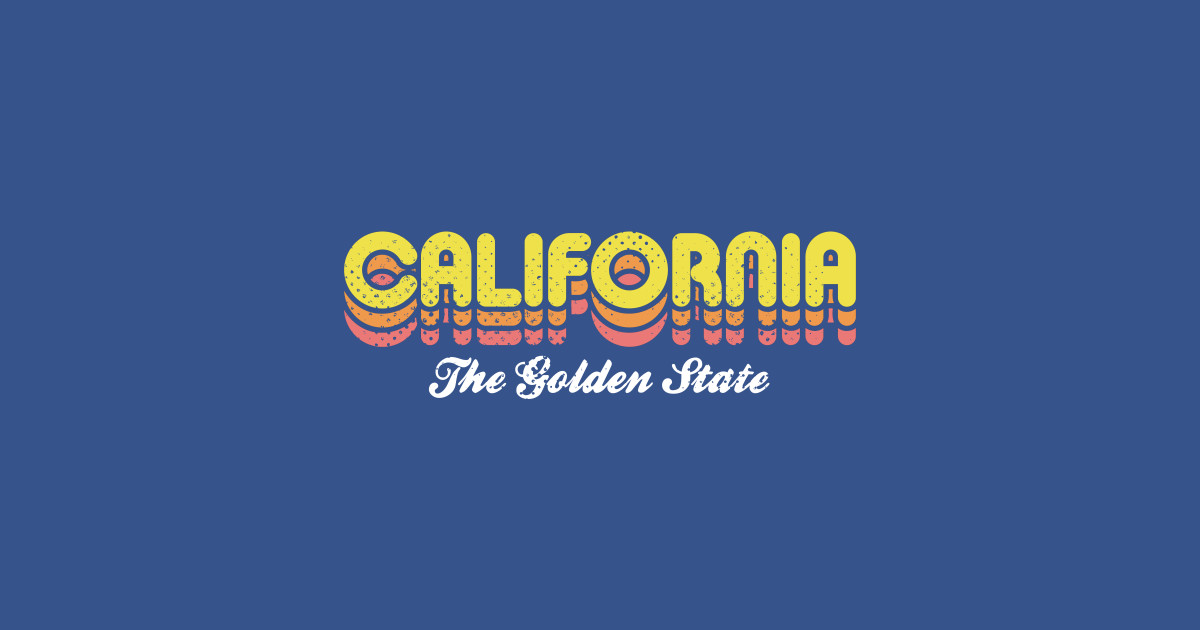 California The Golden State - California - T-Shirt | TeePublic