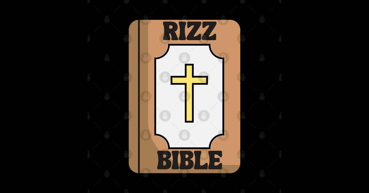 Rizz Bible - Rizz - Sticker | TeePublic