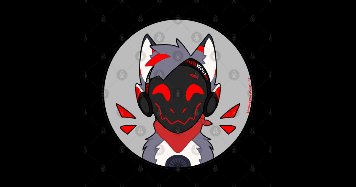 subWOOFer Headshot - Protogen - Sticker | TeePublic