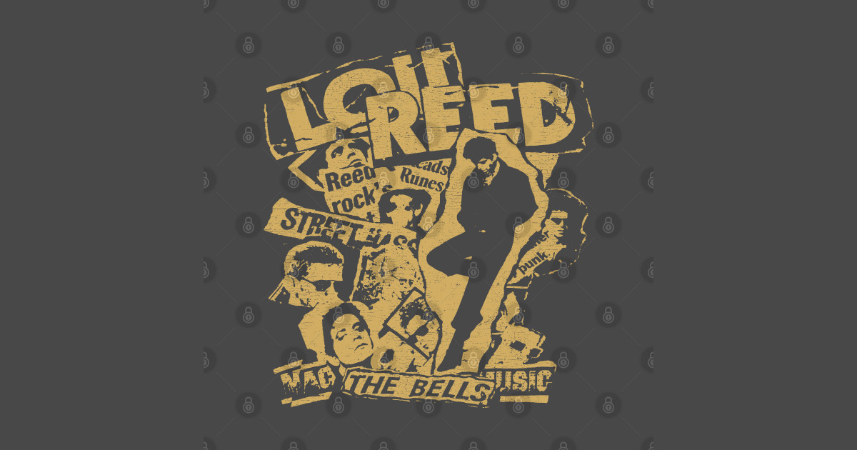 Lou Reed Vintage Punksthetic Design - Lou Reed - T-Shirt | TeePublic