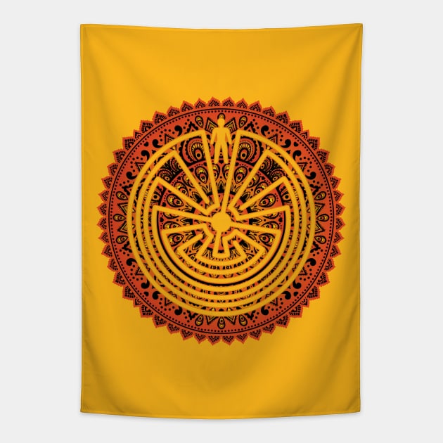 Native American Symbol - Man In The Maze - Folklore Mandala 1 - Man In ...