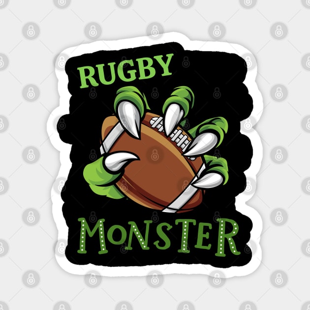 Rugby monster sport Gift for Rugby player love Rugby funny present for ...
