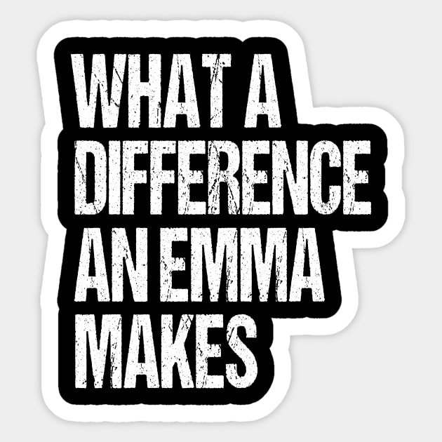 Emma Saying Name Forename - Emma Saying Name Forename - Sticker | TeePublic
