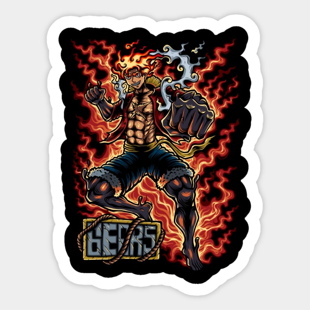 Luffy Gear 5 - Luffy One Piece - Sticker | TeePublic
