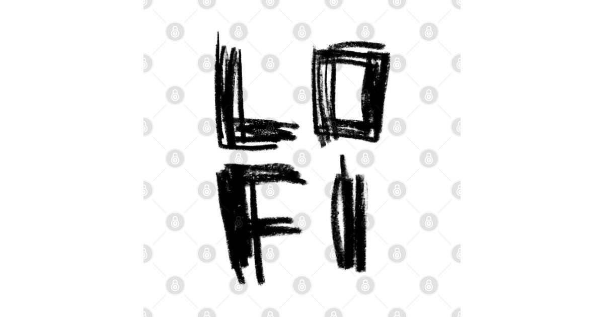 Lo Fi Typography for LOFI Aesthetic - Lo Fi - T-Shirt | TeePublic