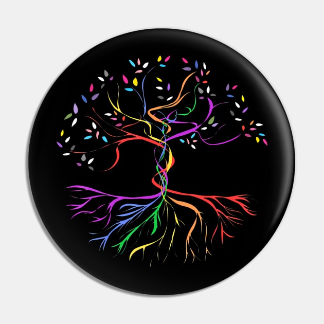 Tree Life Rainbow Lgbt Cool Gay Pride Flag Ally - Tree Life Rainbow ...