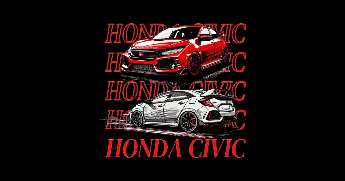 Honda Civic Type R - Civic Type R - Sticker | TeePublic