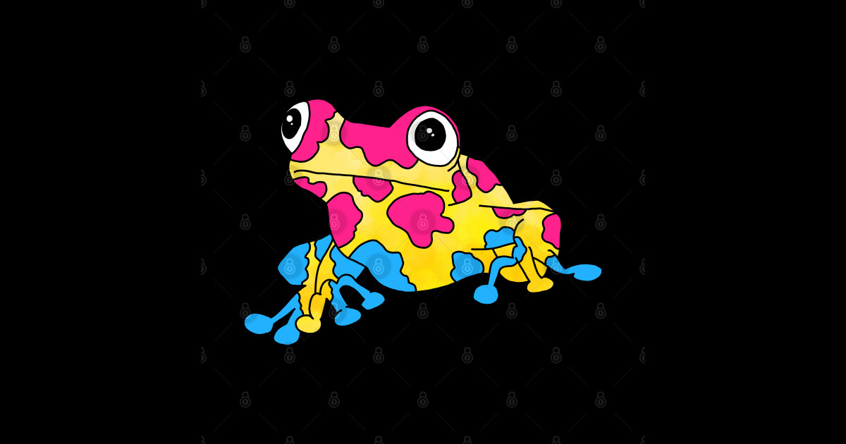 Little Pan Frog - Pansexual - Sticker | TeePublic