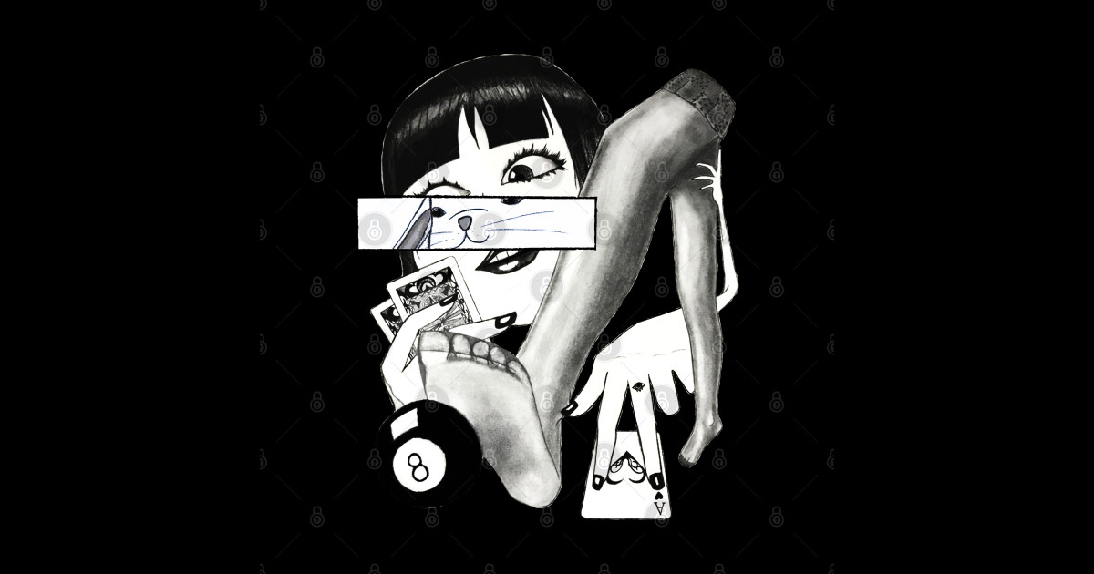 gamble-no background-anime style - Gambler Anime Girl - Posters and Art ...