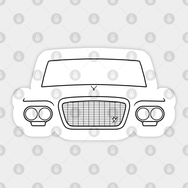 Studebaker Lark 1960s classic car black outline graphic - Classic Car ...