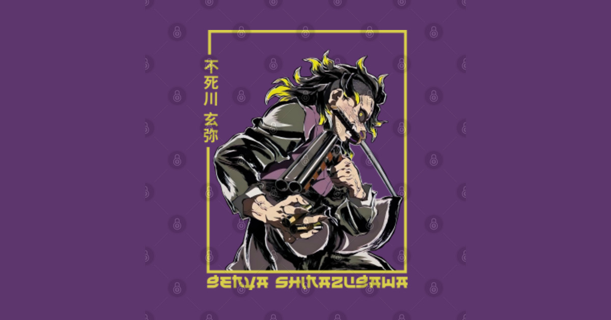 Frame Genya Shinazugawa Breathing Awaken Mark Japanese Name Kanji Anime ...