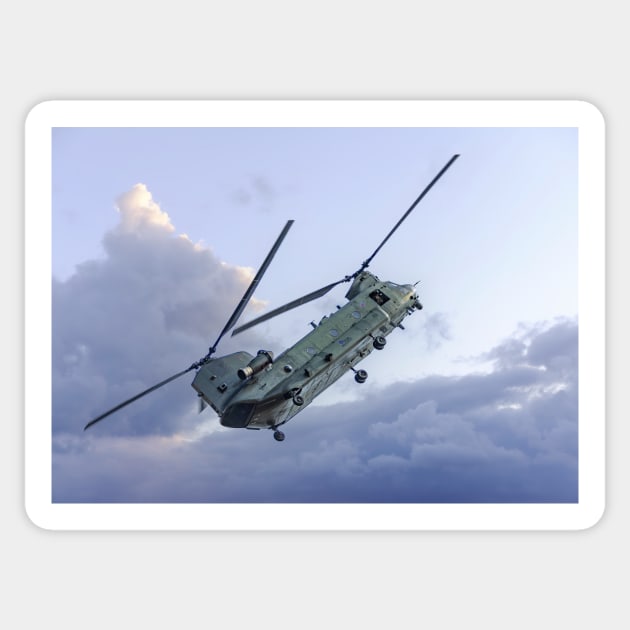 Boeing CH-47 Chinook Climbing - Bh 47 Chinook - Sticker | TeePublic