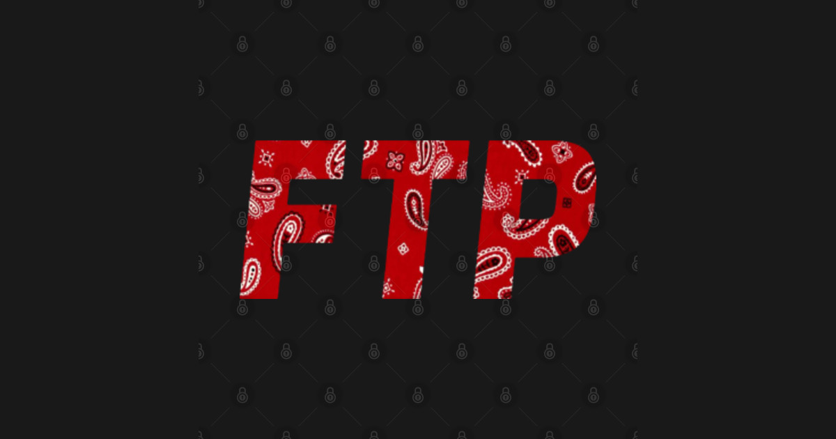 FTP Red Paisley - Ftp - Sticker | TeePublic