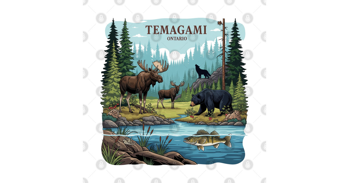 Temagami, Ontario - Temagami - T-Shirt | TeePublic